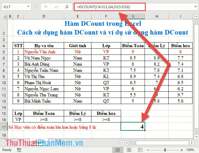 Dcount Function In Excel How To Use The Dcount Function And Examples Using The Dcount Function