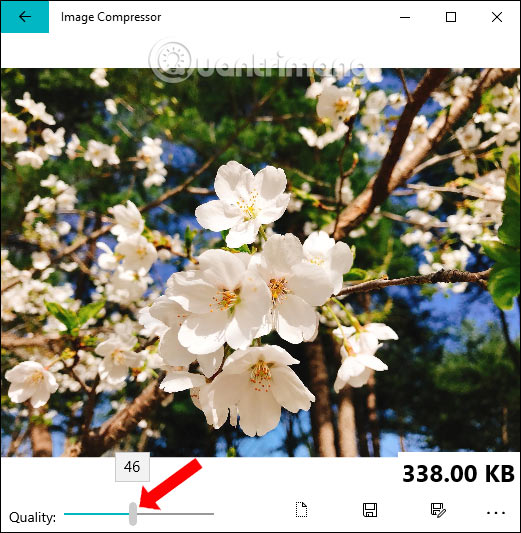 How to compress photos on Windows 10 Compressor image