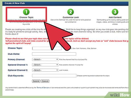 How to Create a New Club on Fanpop