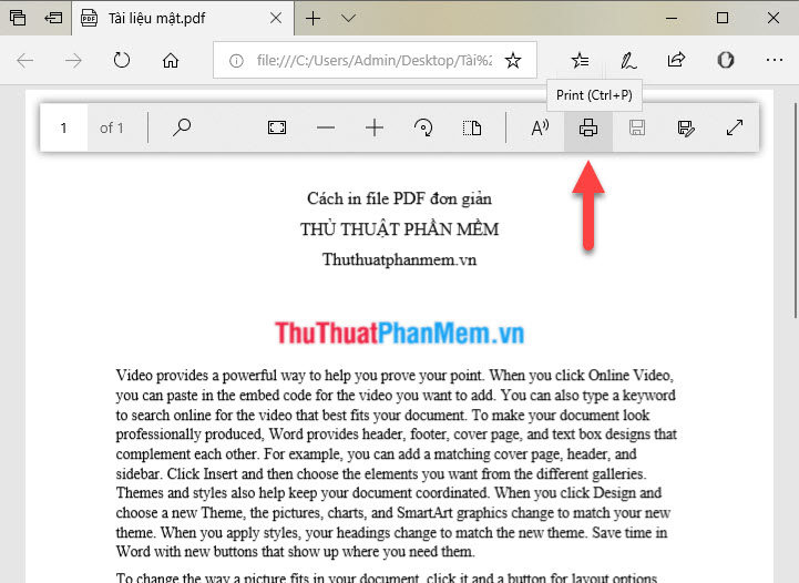 How to print a PDF file - The easiest way to print a PDF