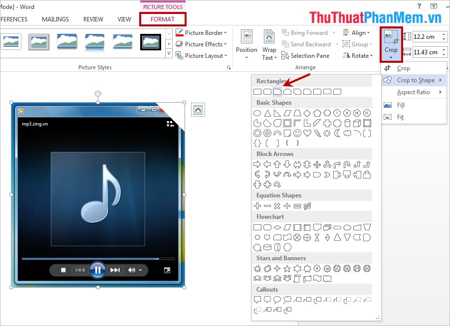 Take screenshots with Screenshot Tool in Word 2013