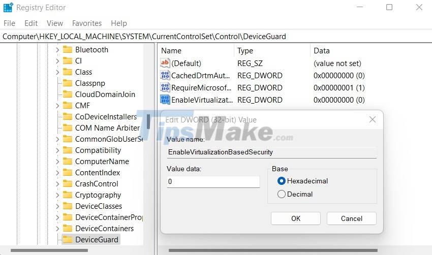 Steps to turn off VBS security on Windows 11 to not lose