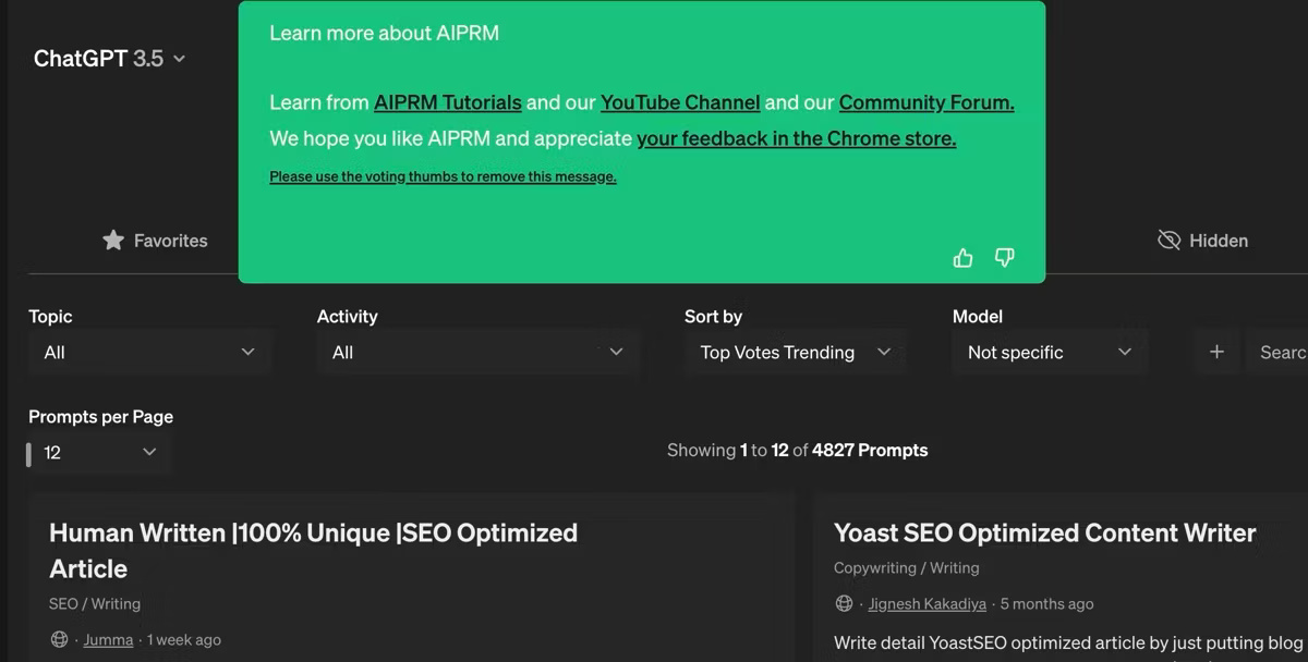 Learn about AIPRM for ChatGPT: Chrome extension makes creating ChatGPT ... Learn about AIPRM for ChatGPT: Chrome extension makes creating ChatGPT ...