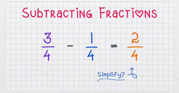 How to subtract fractions