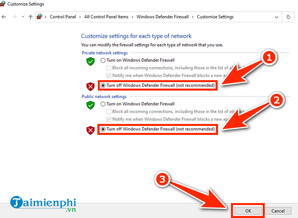 How to turn on and off Windows 10 firewall, Windows 10
